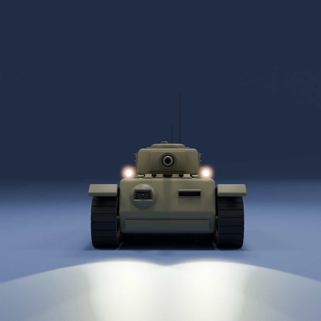 Low Poly Tank 3D Model - TurboSquid 2375634