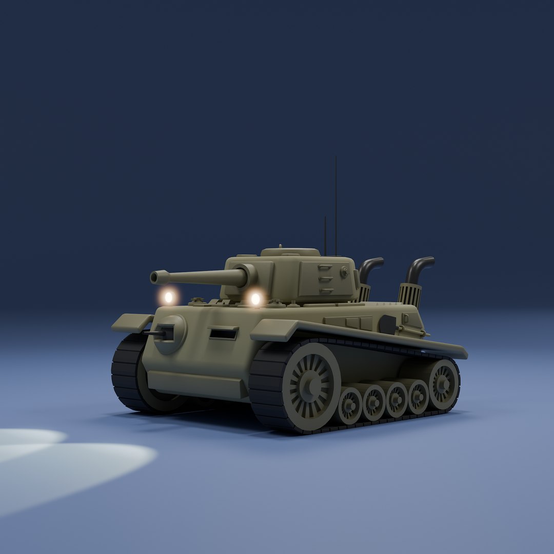 Low Poly Tank 3D Model - TurboSquid 2375634