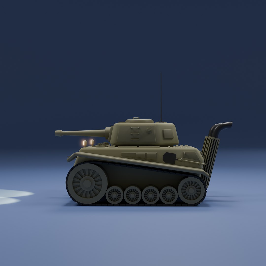 Low Poly Tank 3D Model - TurboSquid 2375634