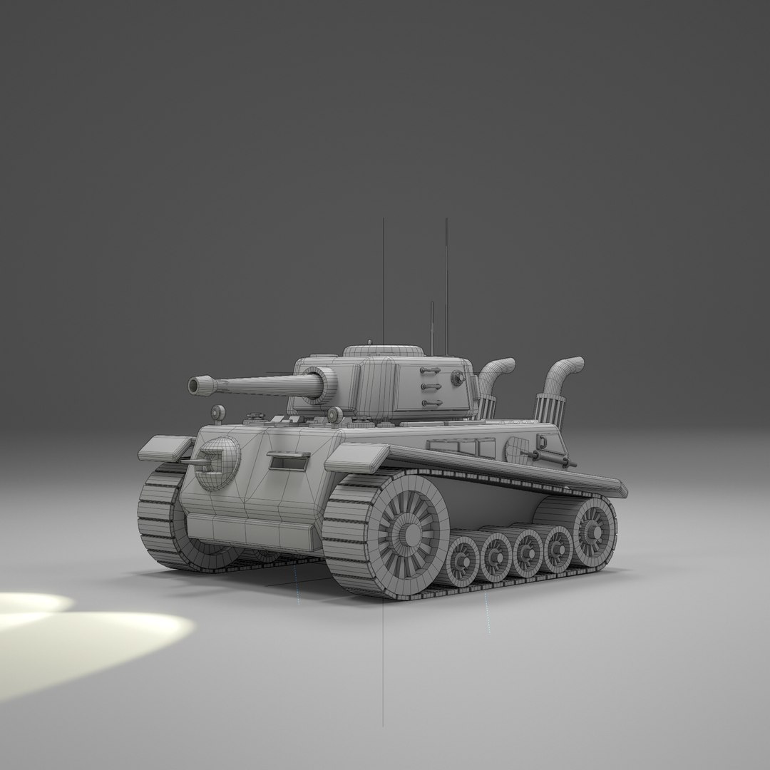 Low Poly Tank 3D Model - TurboSquid 2375634