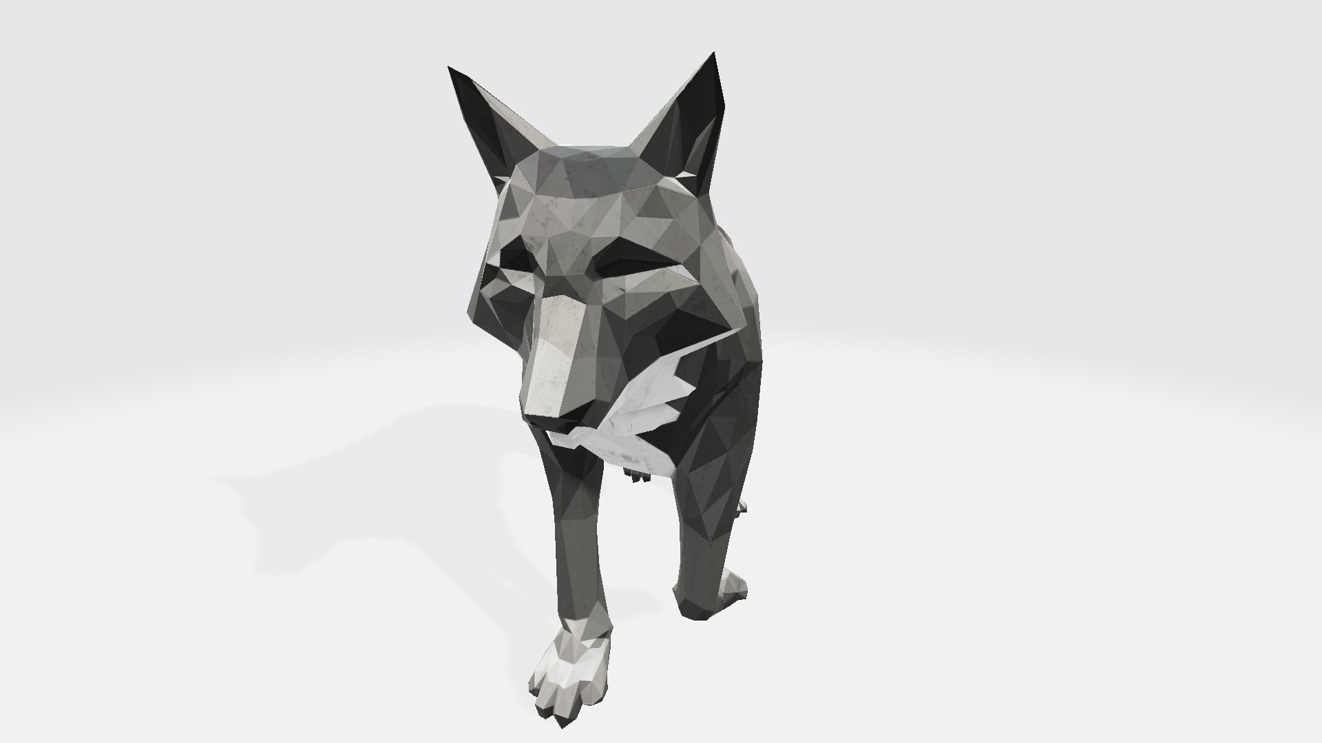 Grey Wolf - Low Poly 3D Model - TurboSquid 2292862