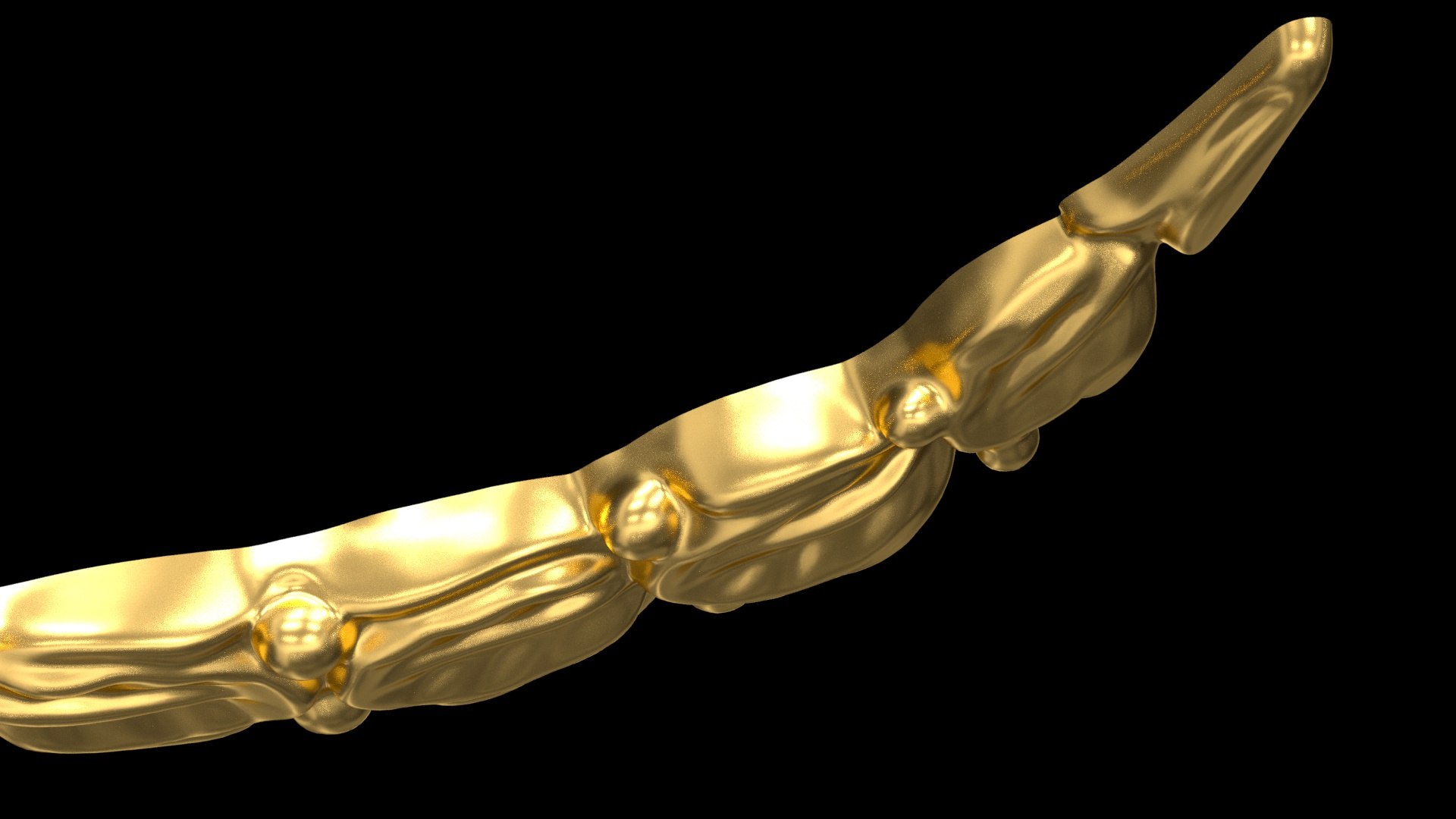 Plaster Decorative Bow DS428 3D Model - TurboSquid 2378409