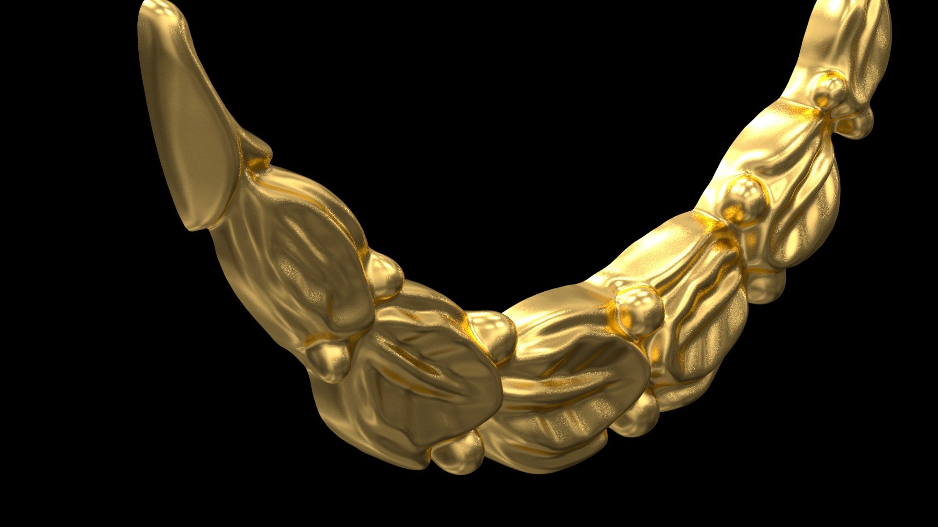 Plaster Decorative Bow DS428 3D Model - TurboSquid 2378409