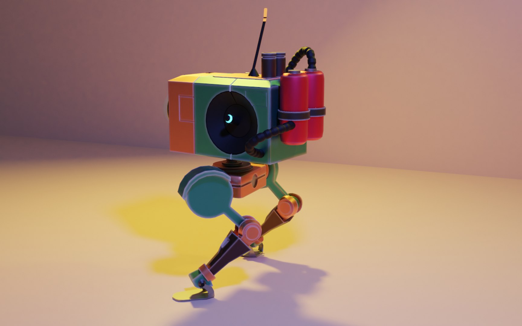 Robot Biped Rigged 3d Turbosquid 1678026