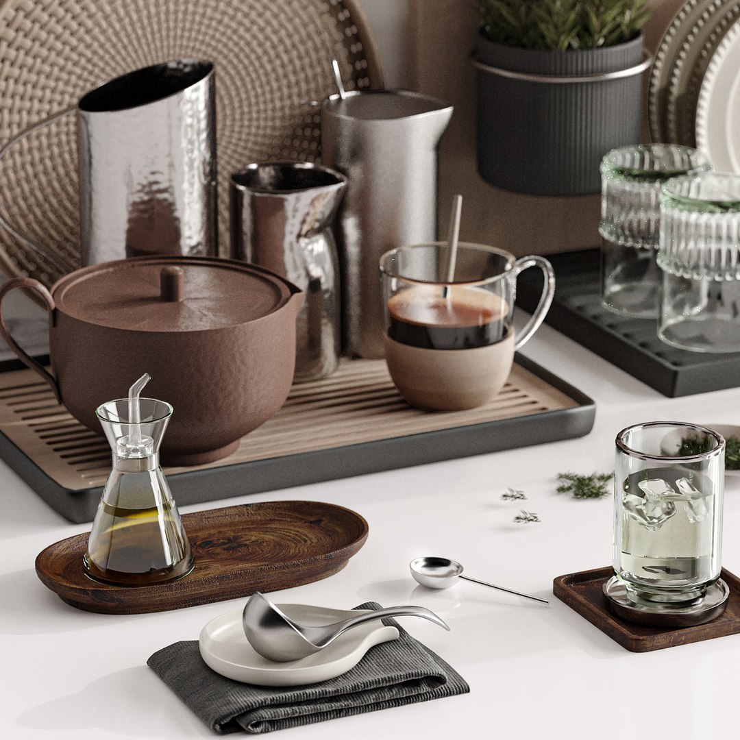 Kitchen Accessories 051 3D Model - TurboSquid 2396360