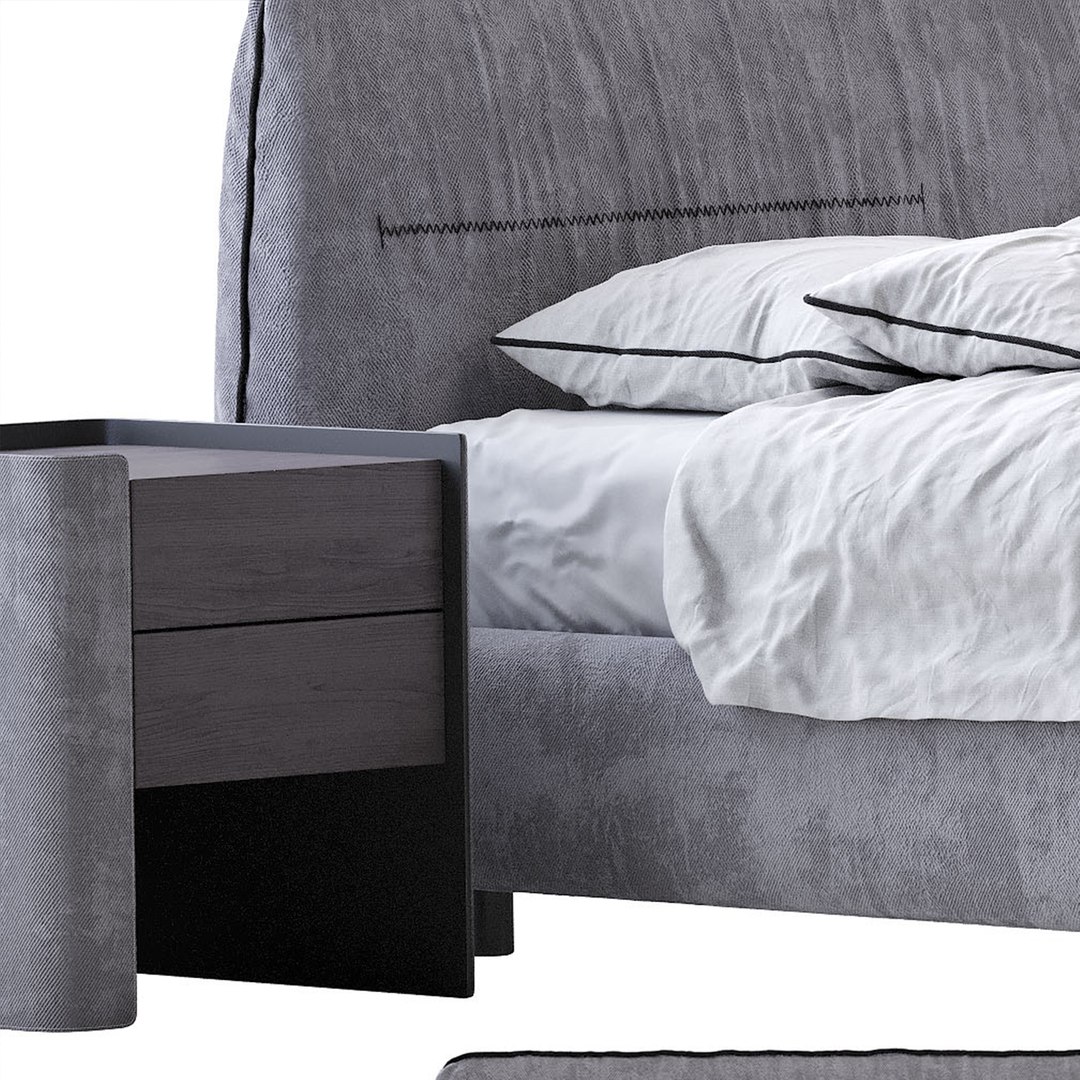 Bed Poliform Jacqueline 3D Model - TurboSquid 1564148