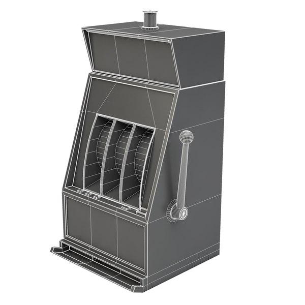 casino slot machine 3d obj