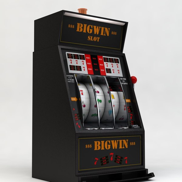 casino slot machine 3d obj