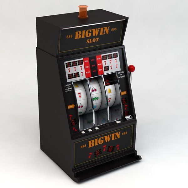 casino slot machine 3d obj