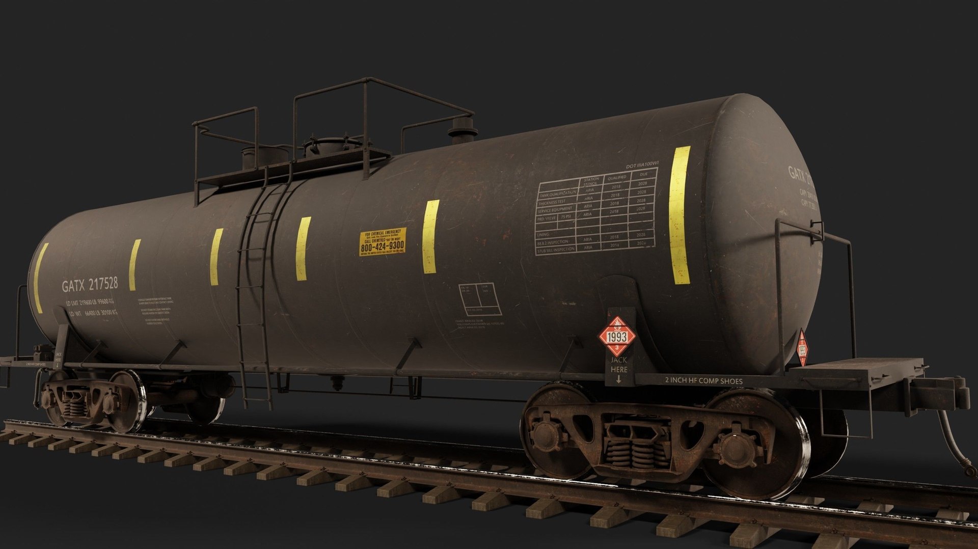 Railway Tank Car Model - TurboSquid 1843026