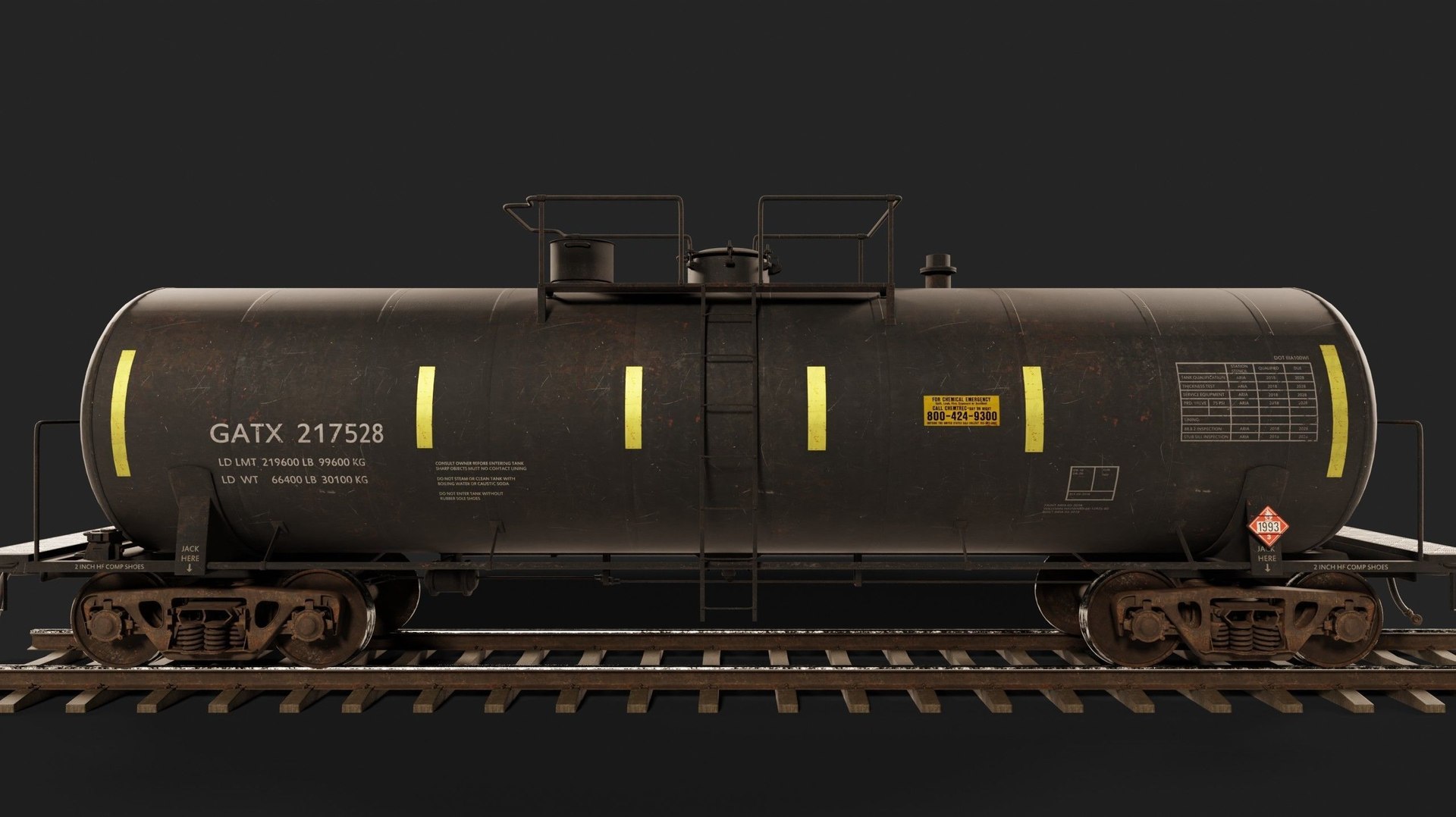 Railway Tank Car Model - TurboSquid 1843026