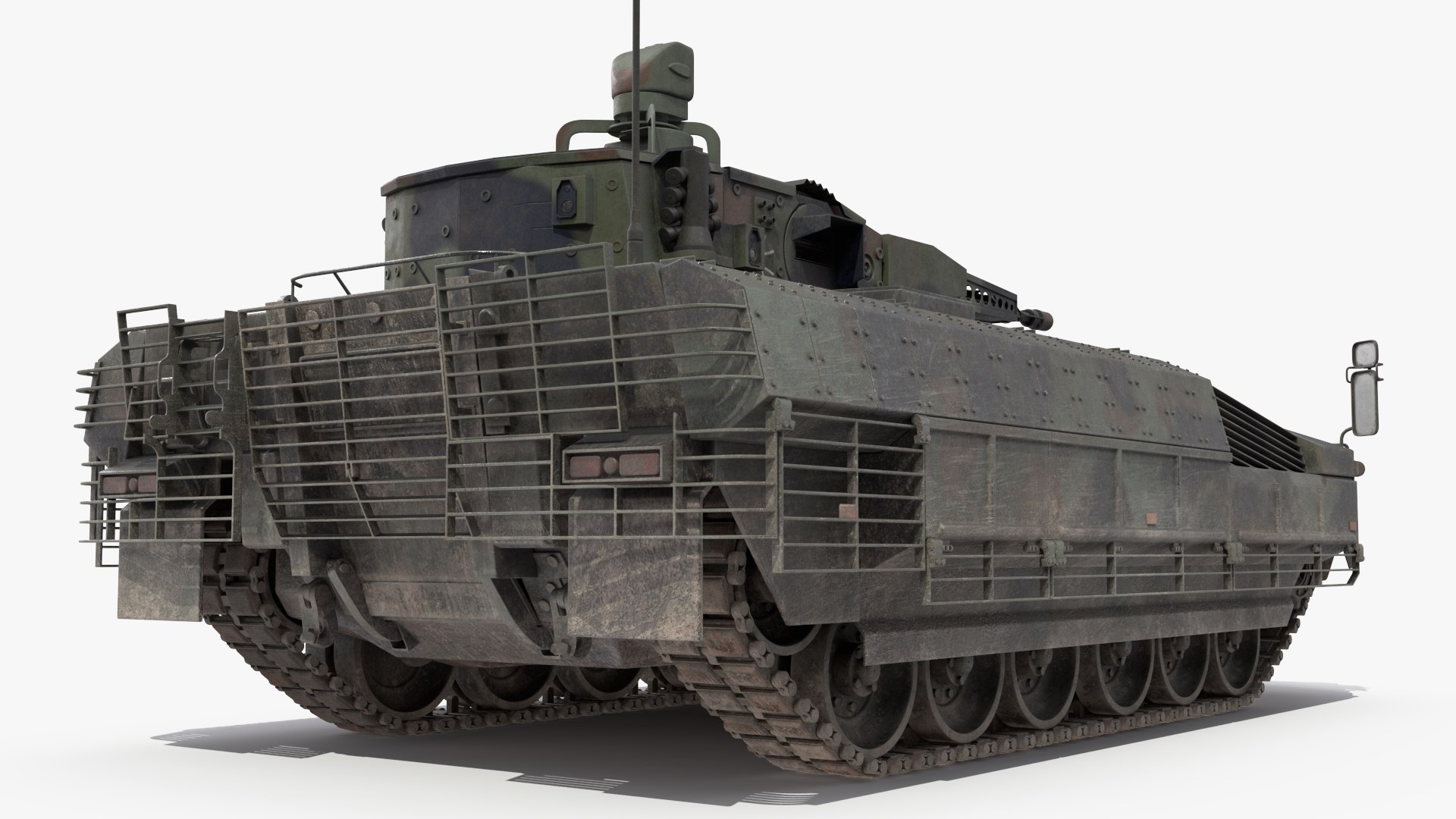 Puma German IFV Military Tank Green Dirty 3D Model - TurboSquid 2290802