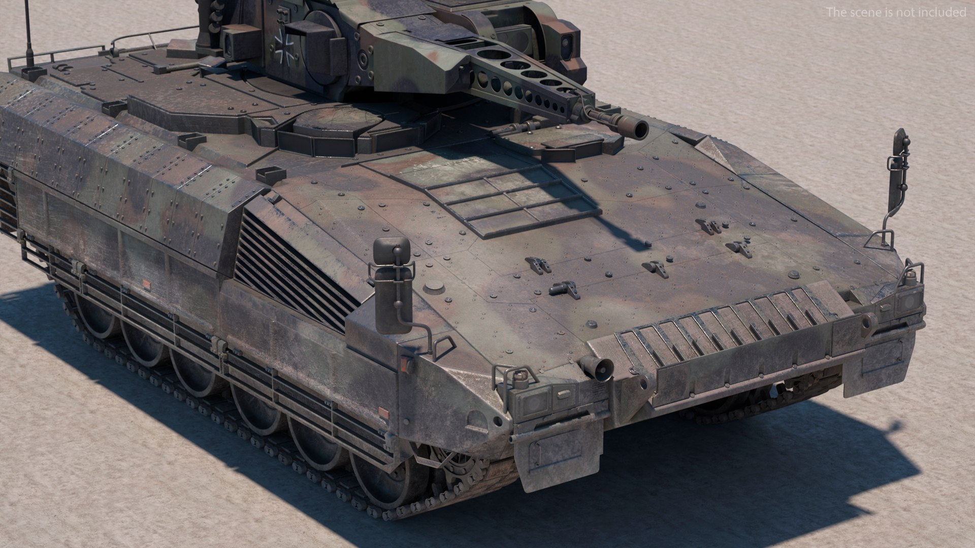 Puma German IFV Military Tank Green Dirty 3D Model - TurboSquid 2290802