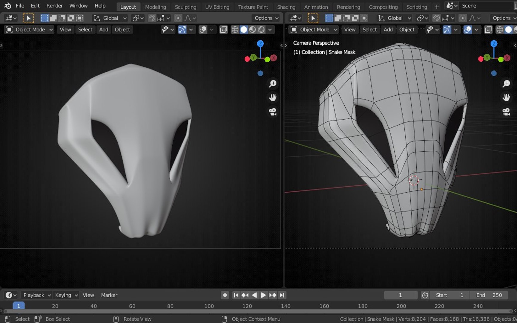 3D Mask Snake Model - TurboSquid 1576995