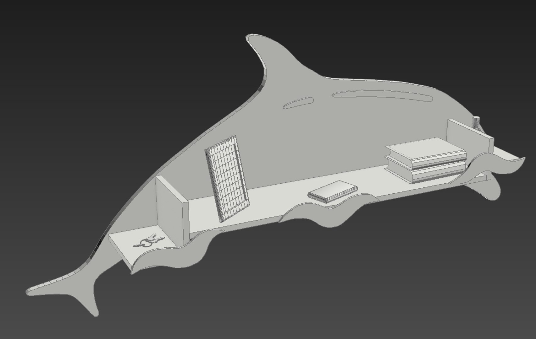 3D dolphin shelf model - TurboSquid 1213554