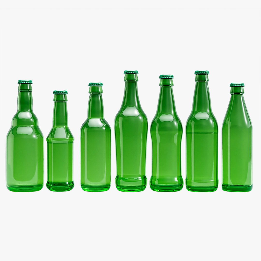3D Beer Bottle Shapes model - TurboSquid 2025035