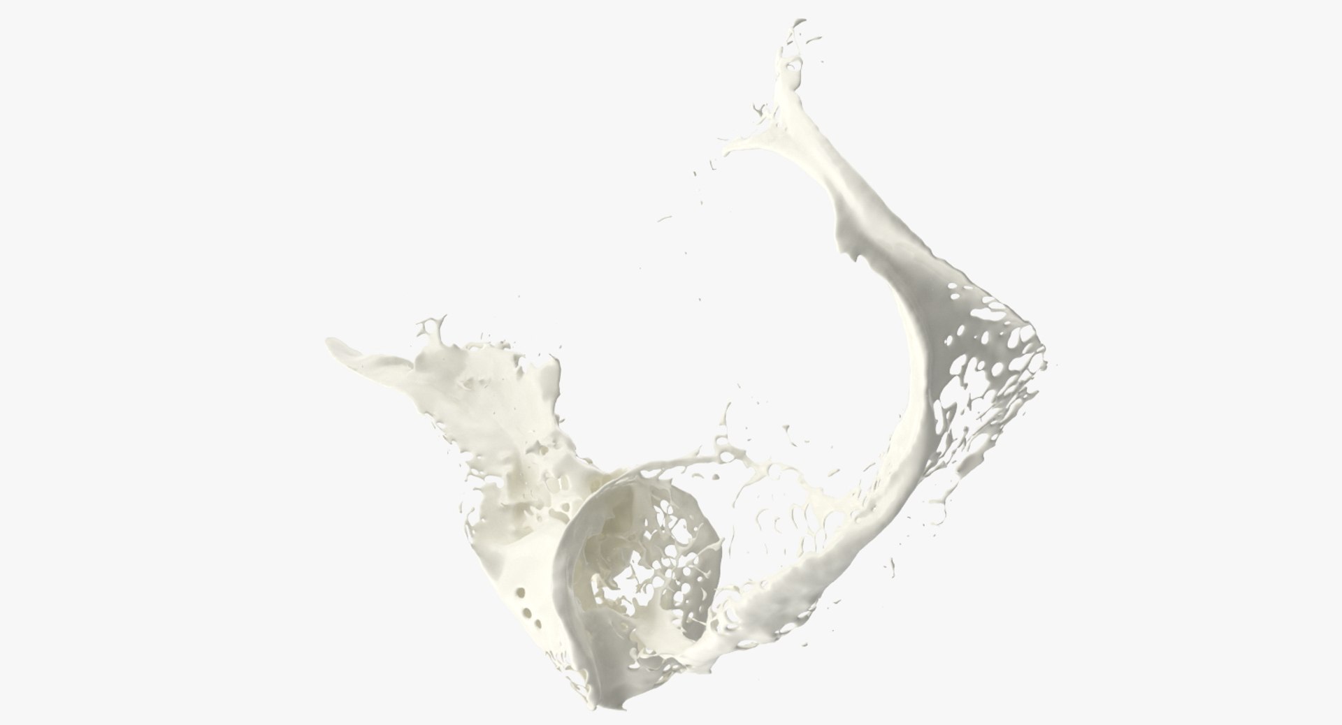 Realistic Milk Splash 3D Model - TurboSquid 1149292