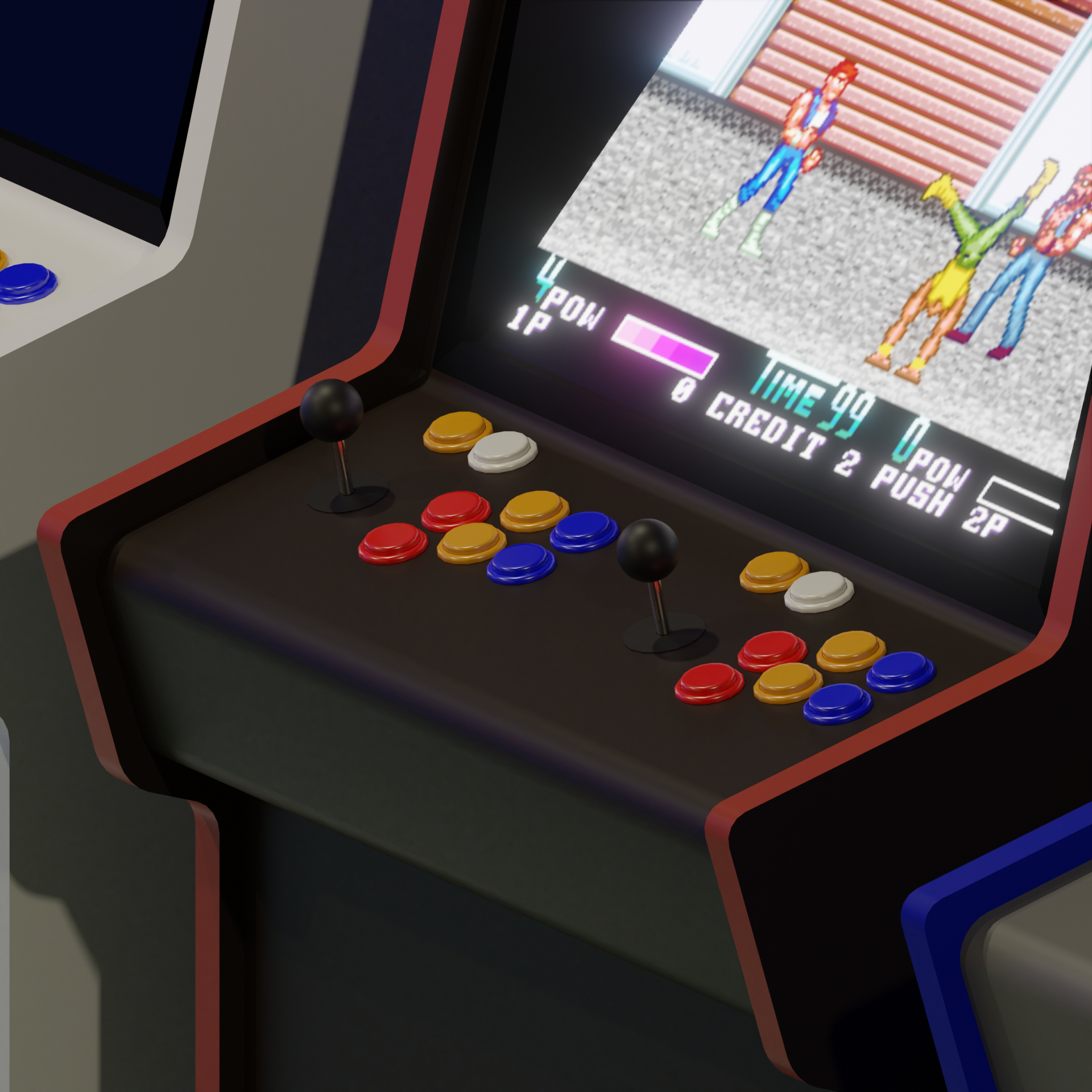 modelo 3d Centro de arcade Low-Poly - TurboSquid 1763841