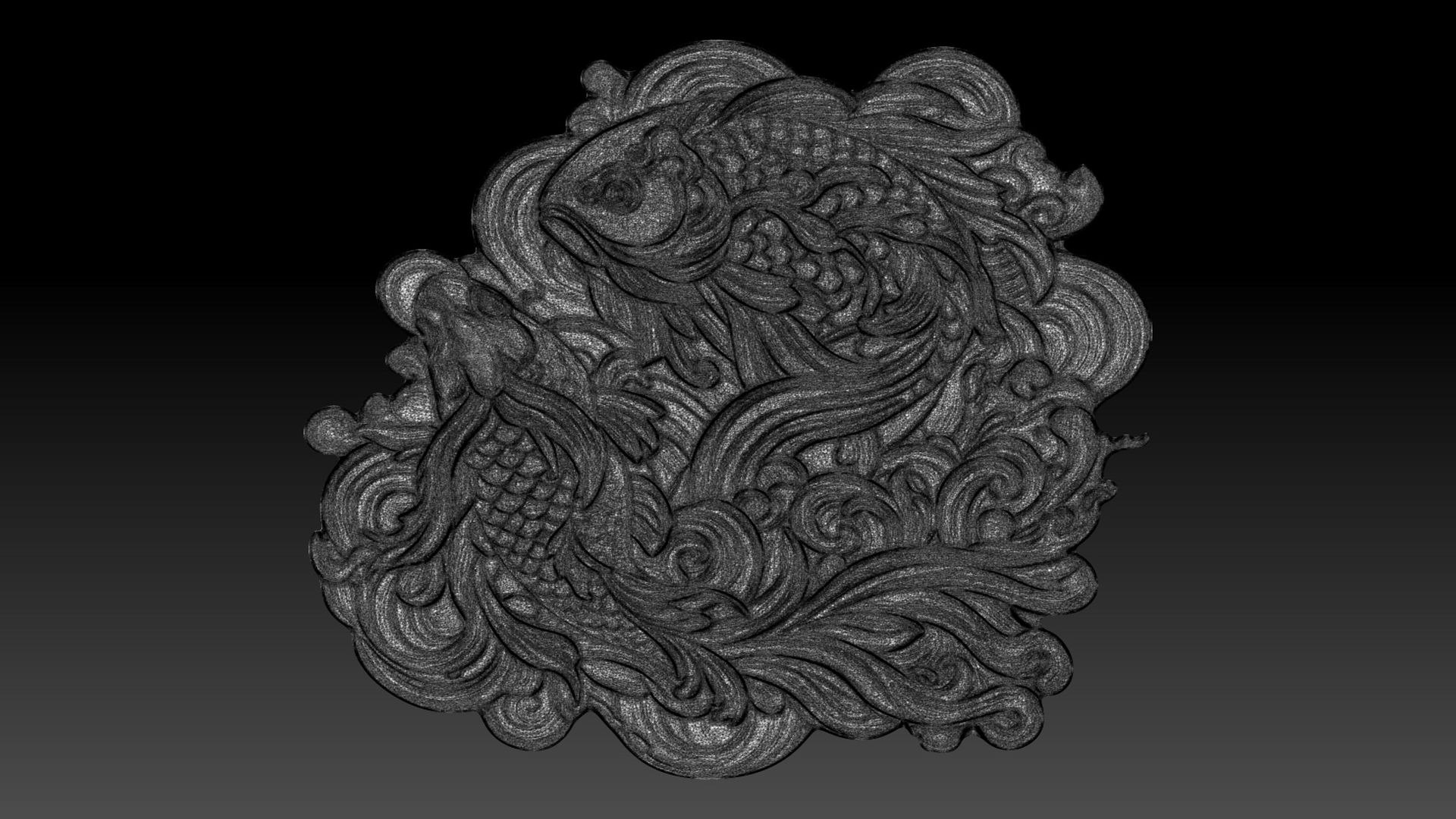 3D Bas Relief Fish 02 240506 3D Print Model - TurboSquid 2291076