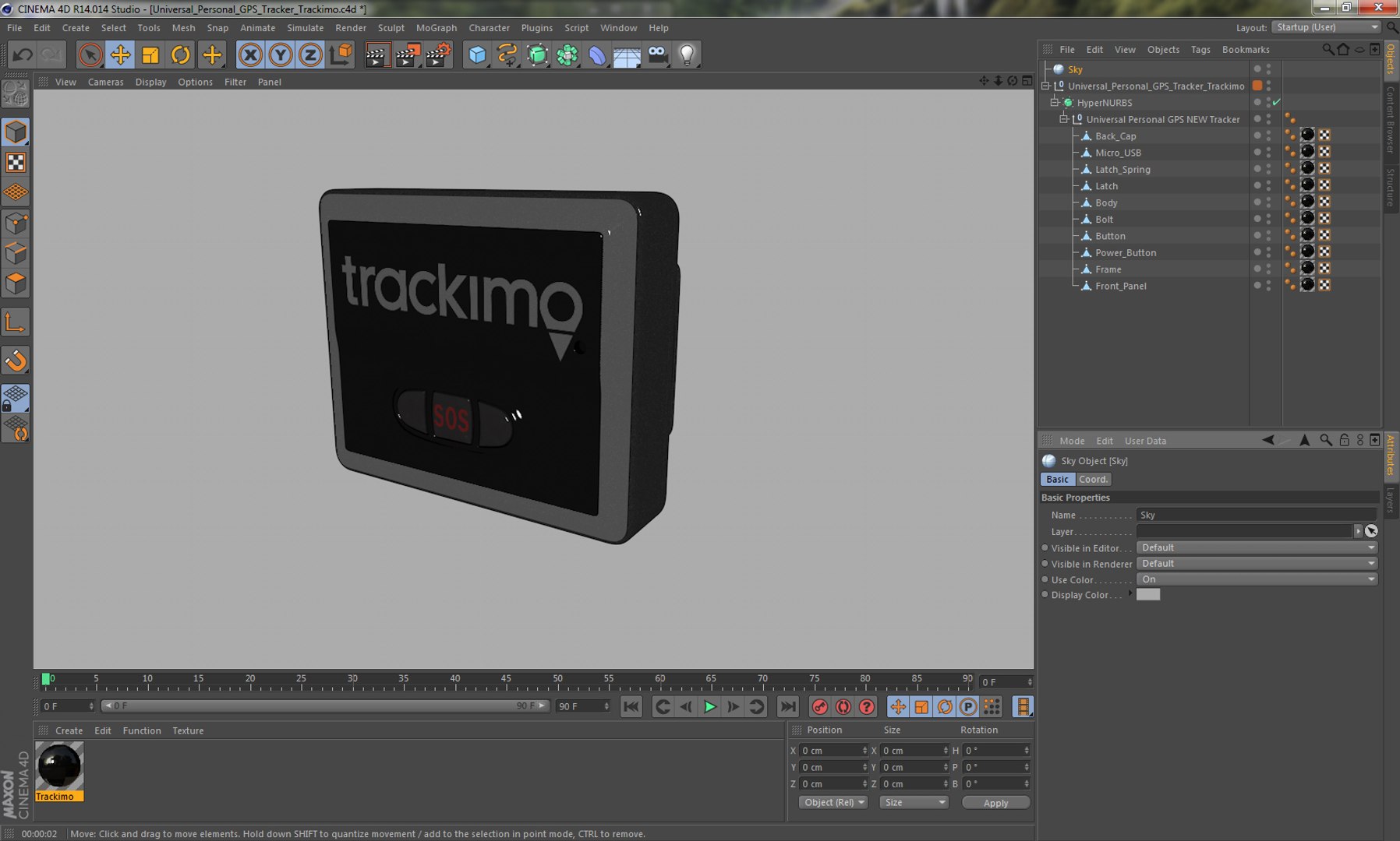 3D universal personal gps tracker - TurboSquid 1346254