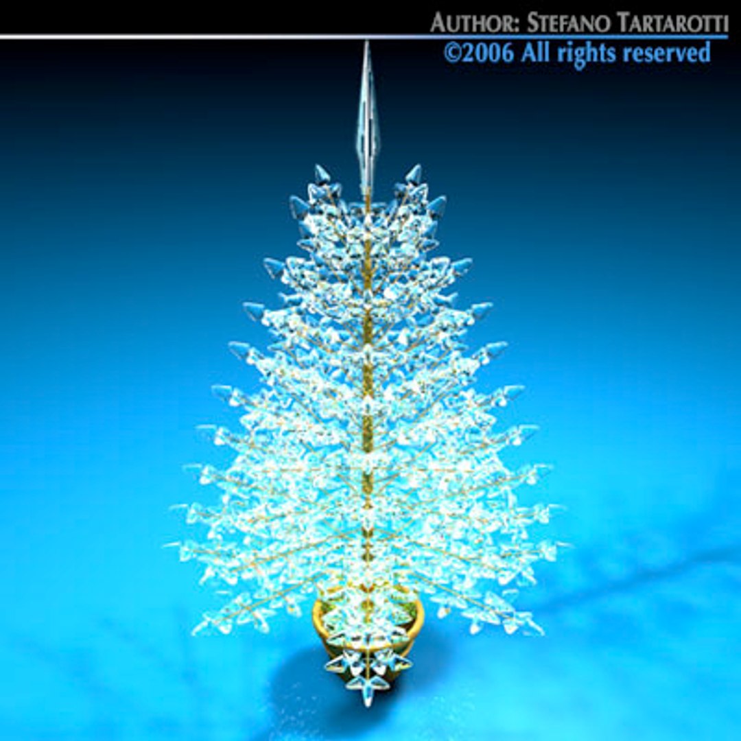 Dxf Christmas Crystal Tree