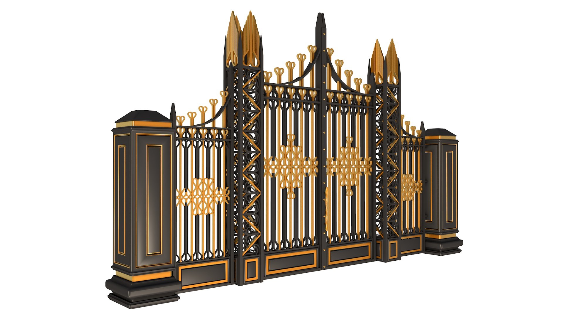 3D Classic Iron Gate Collection - TurboSquid 1812788