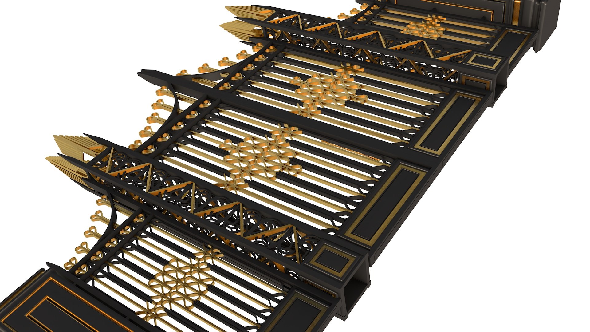 3D Classic Iron Gate Collection - TurboSquid 1812788