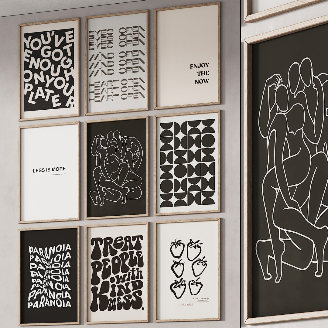 3D model 258 frame models 03 random posters 01 - TurboSquid 2036824