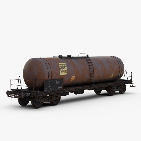 3D Railroad Tank Car model - TurboSquid 1860584