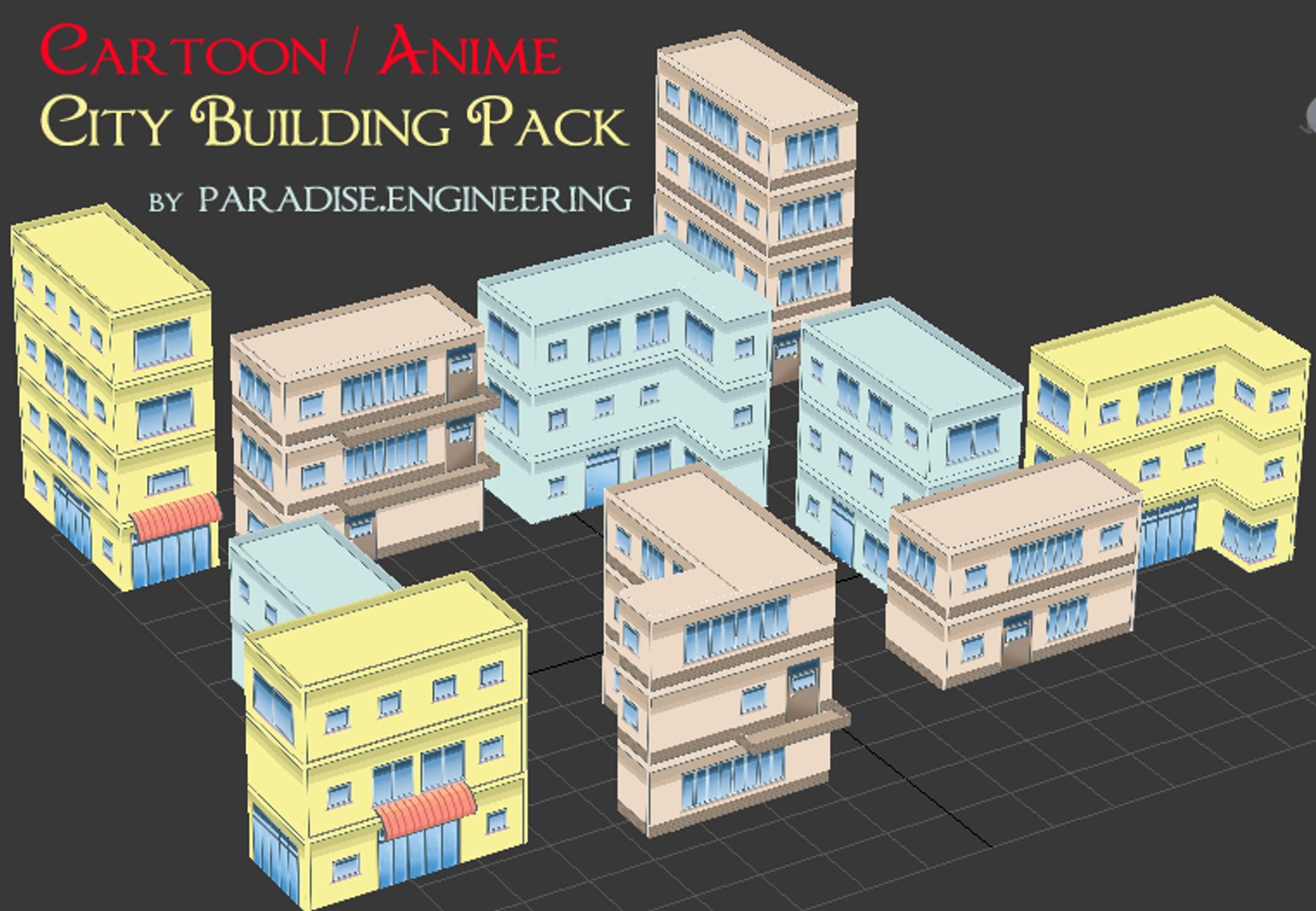 3d Modular Buildings Model