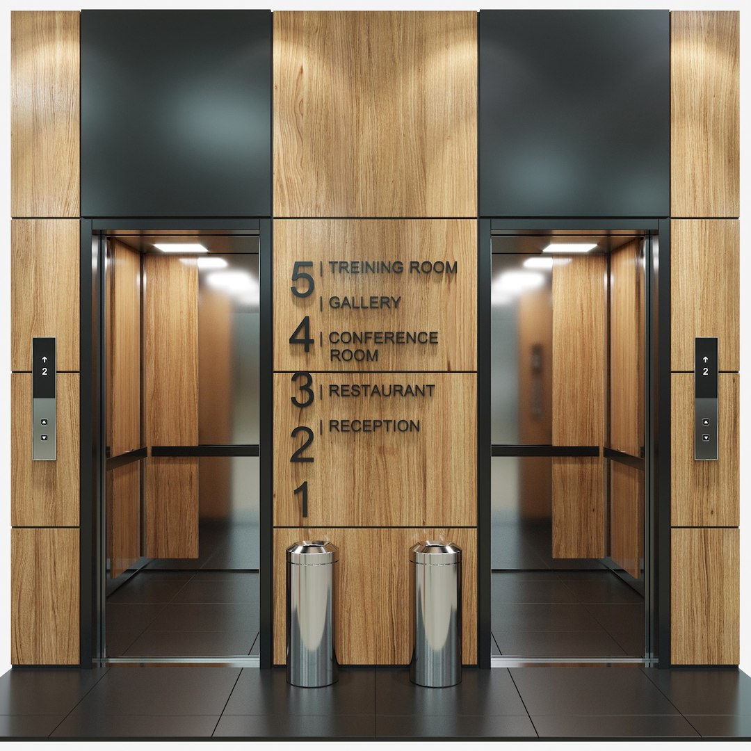 3D passenger elevator - TurboSquid 1683362