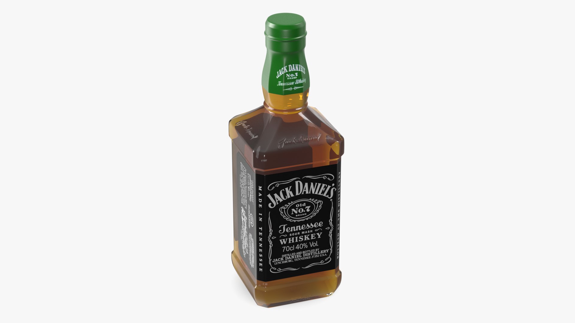 Jack Daniels Old No 7 Black Whiskey 3D Model - TurboSquid 2144505