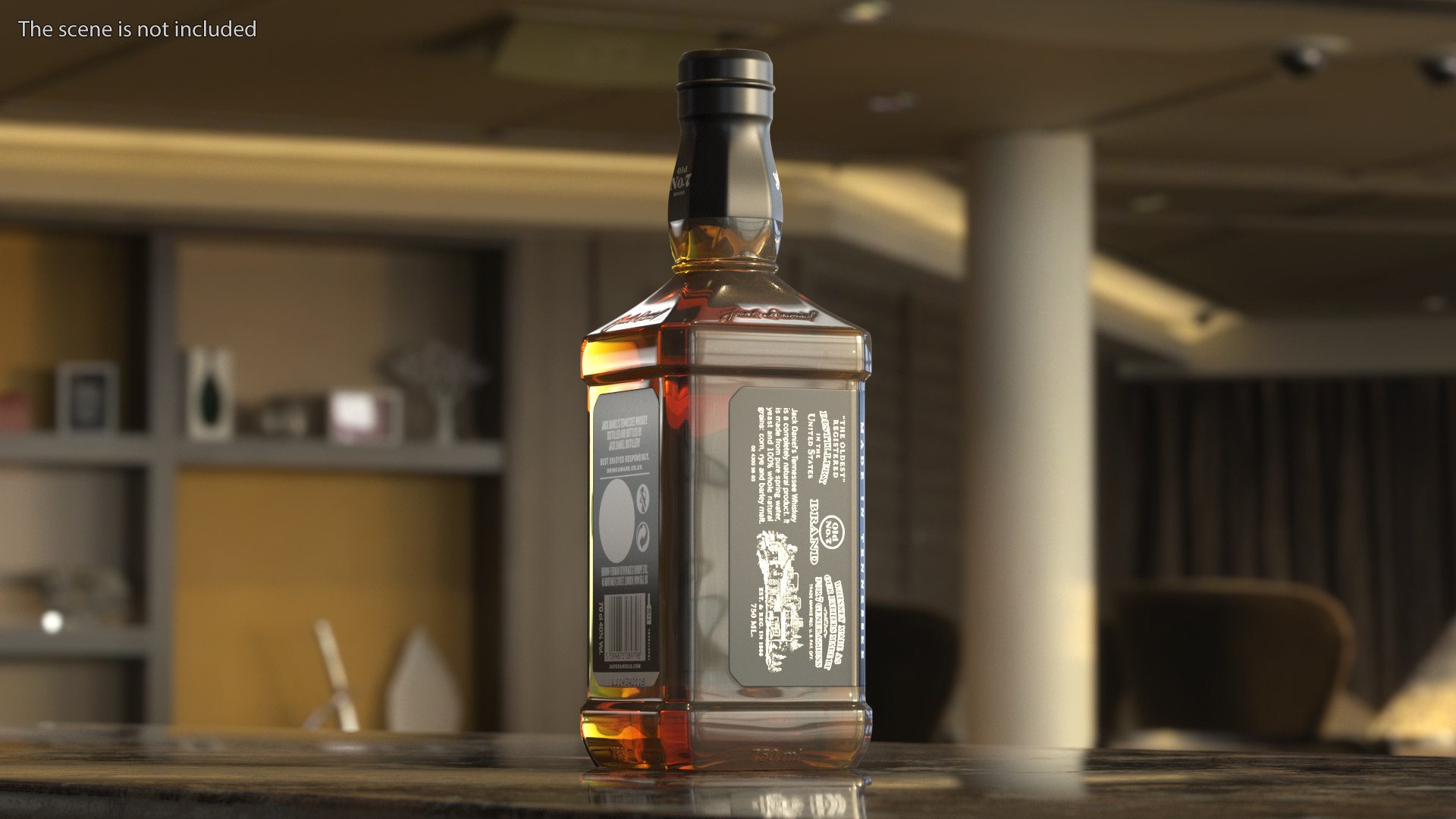 Jack Daniels Old No 7 Black Whiskey 3D Model - TurboSquid 2144505