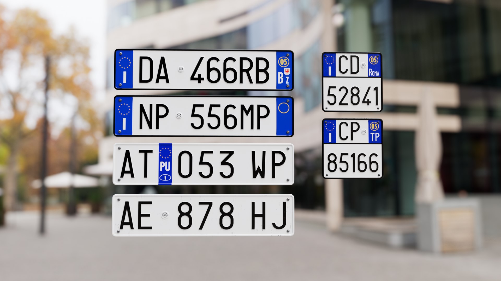 3D Italian Number Plate - TurboSquid 2350997