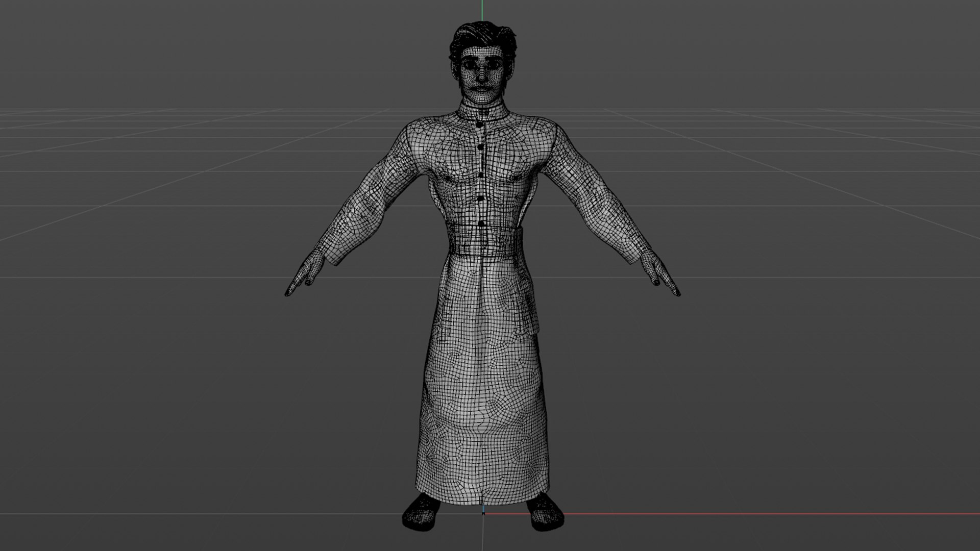 3D Model Cartoon Priest - TurboSquid 1979503