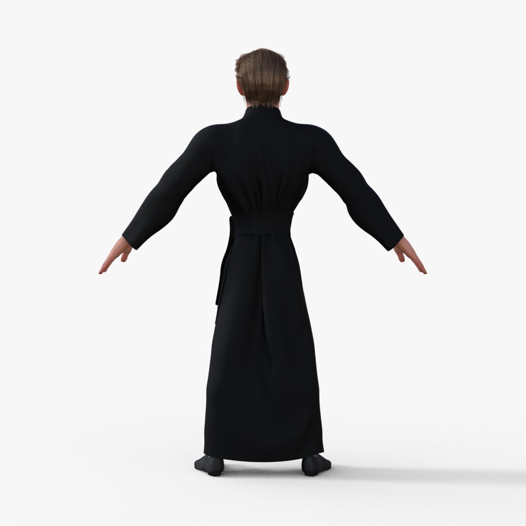 3D Model Cartoon Priest - TurboSquid 1979503