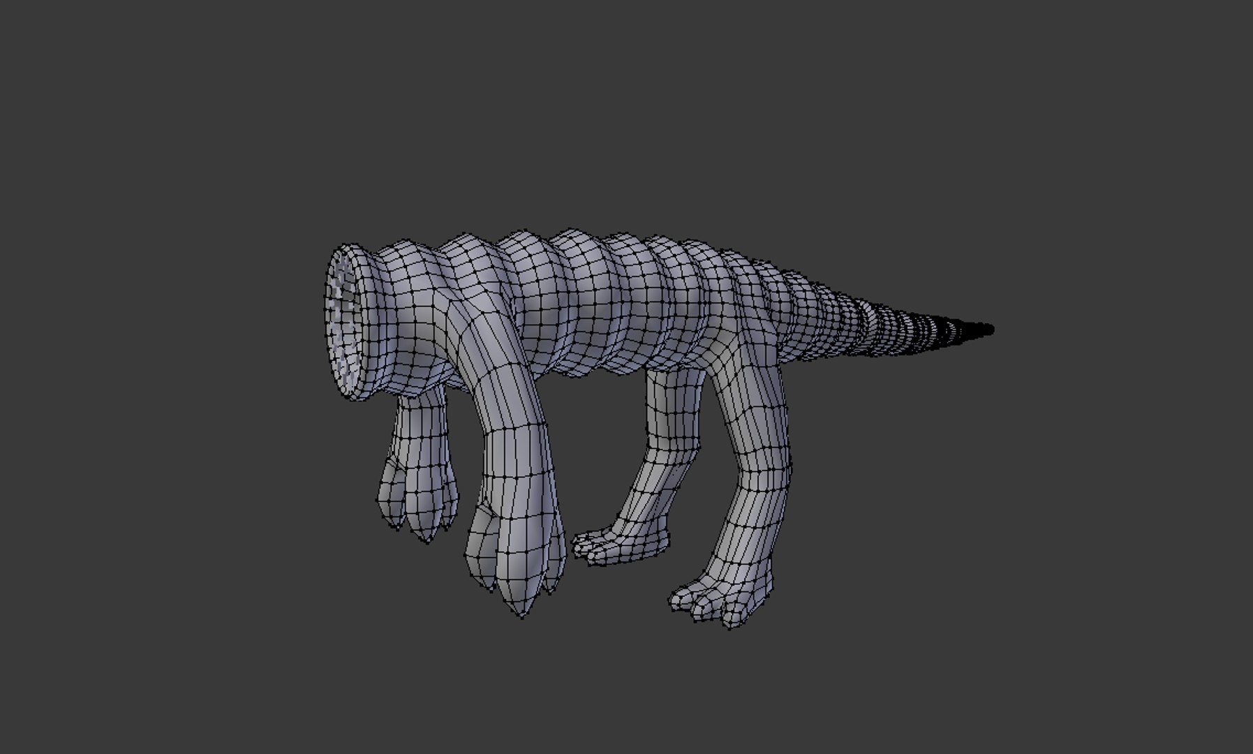 3d Model Worm Monster