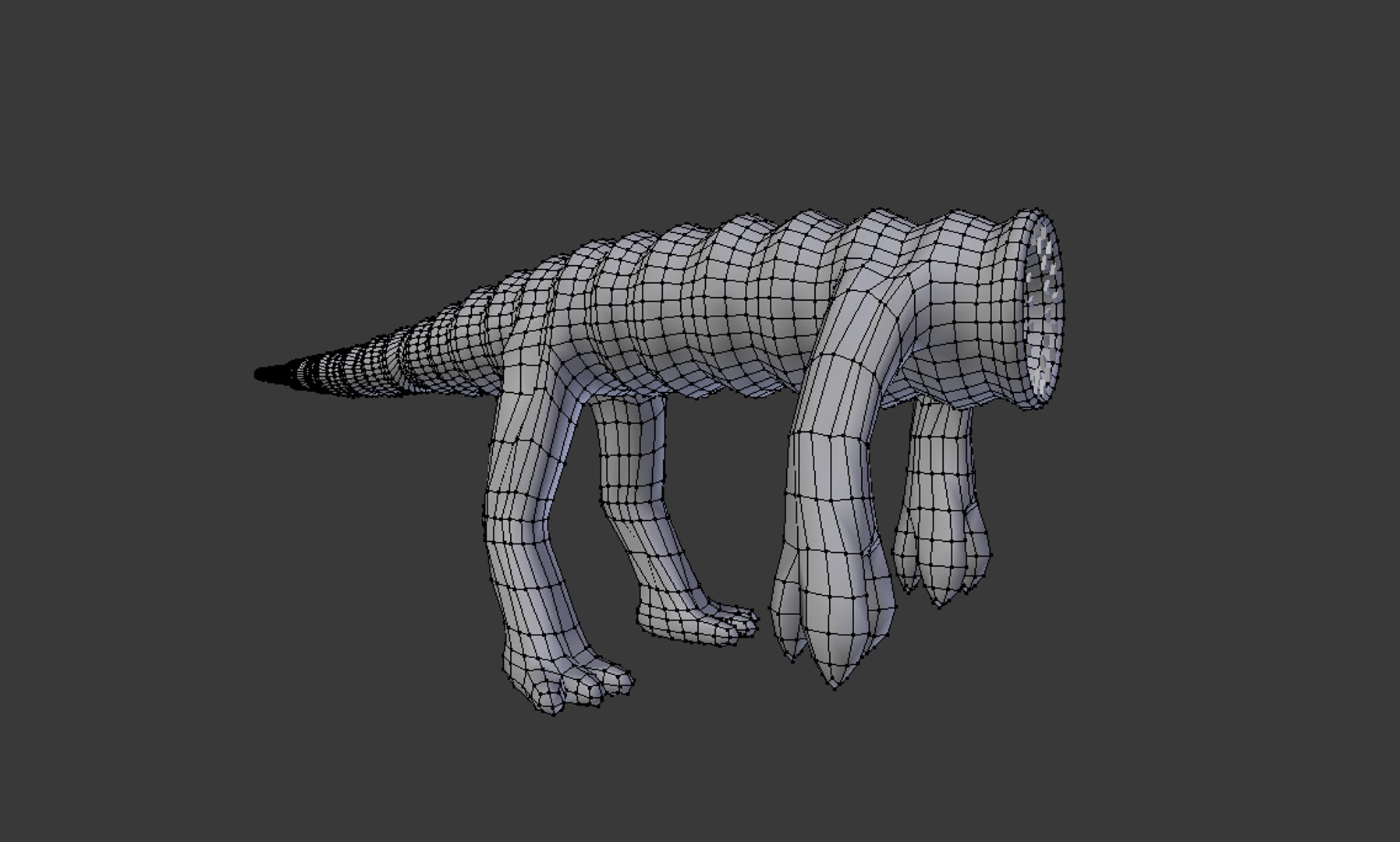 3d Model Worm Monster
