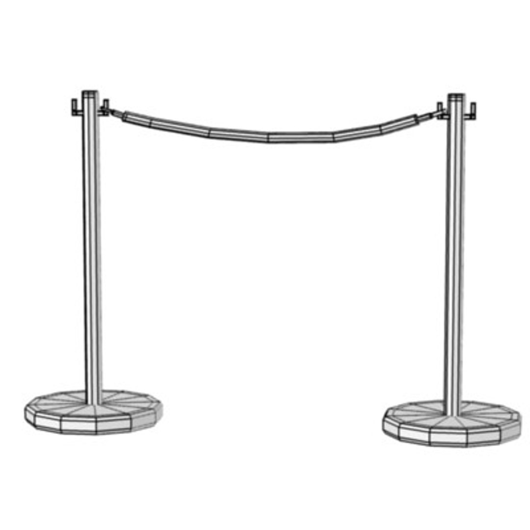 3d stand barriers model