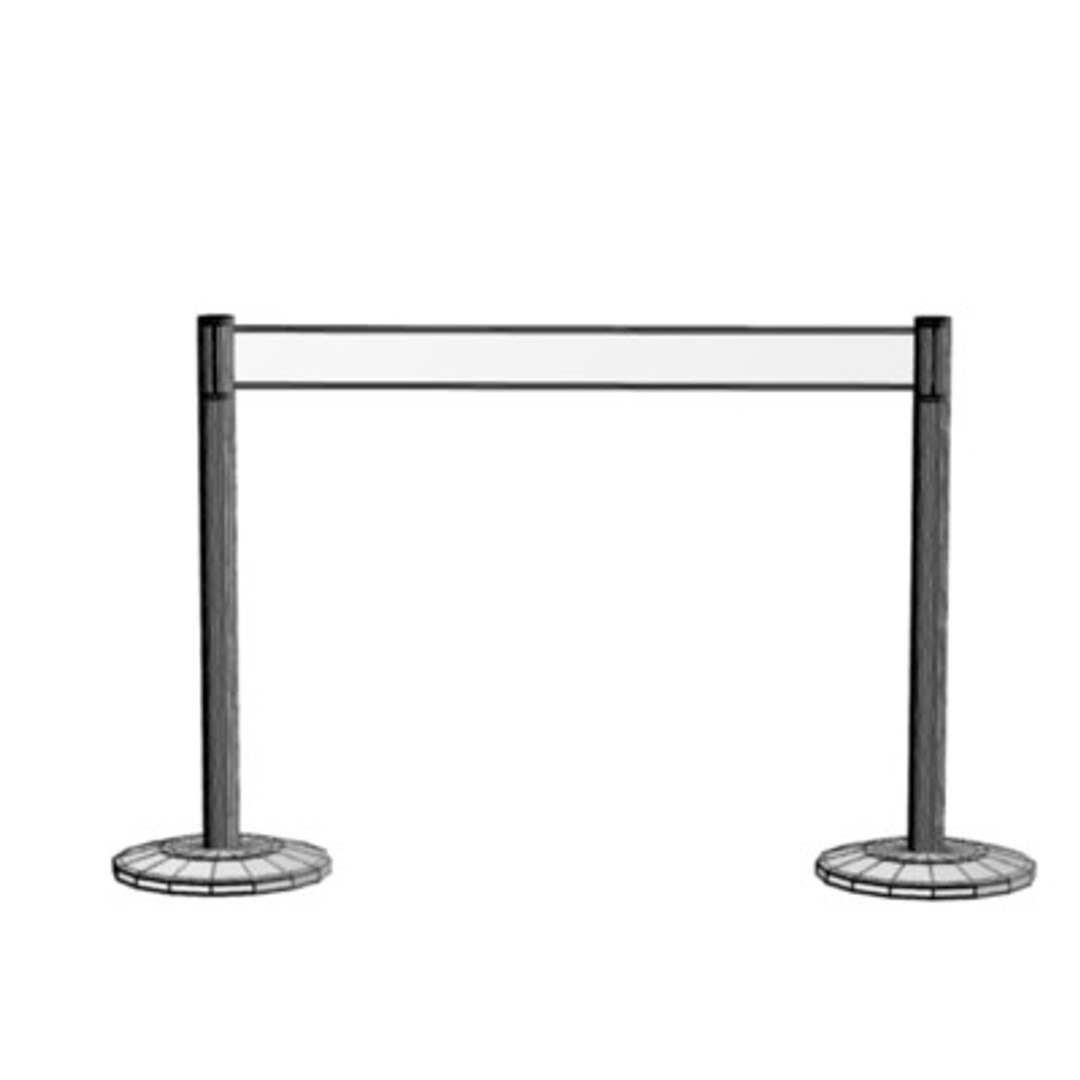 3d stand barriers model