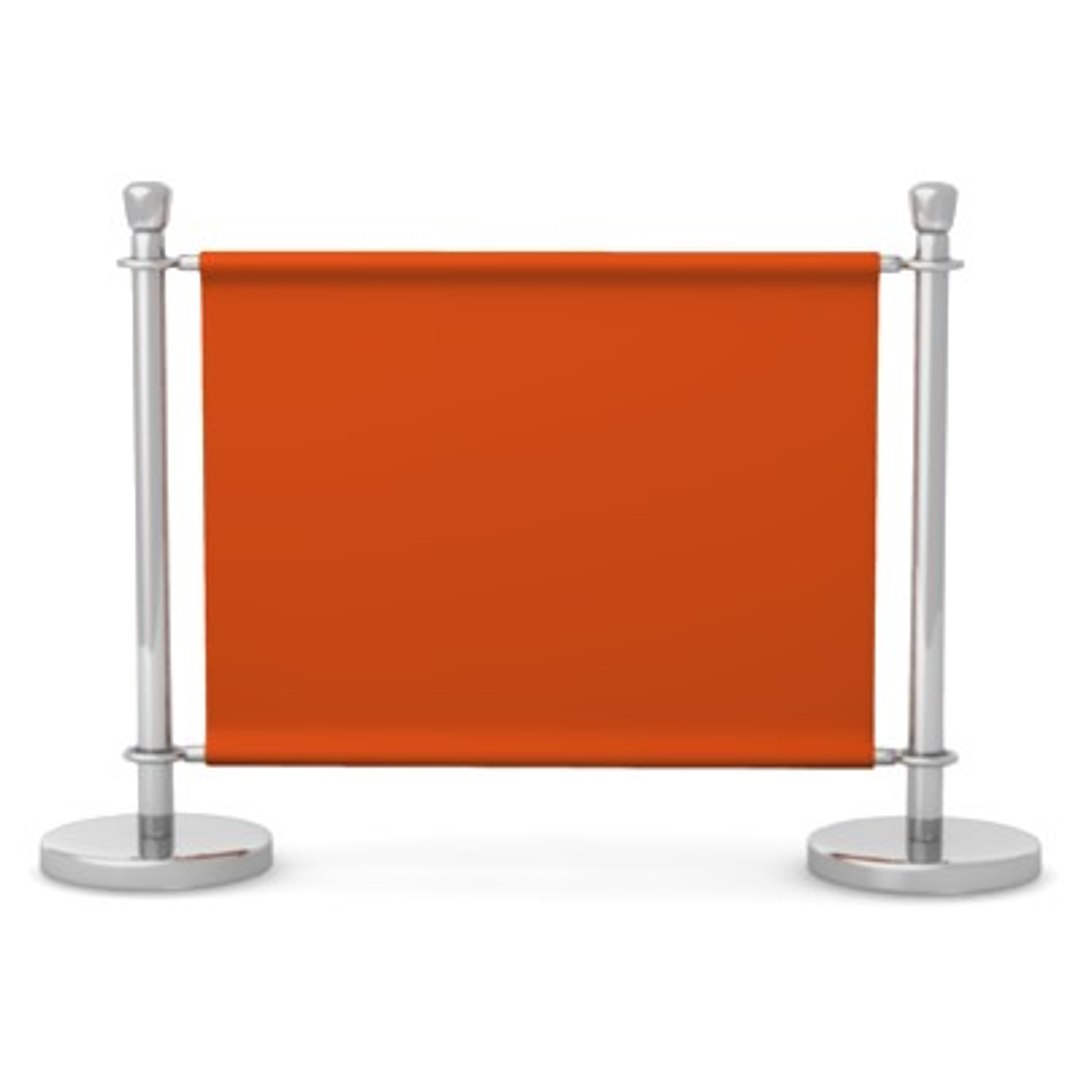 3d stand barriers model