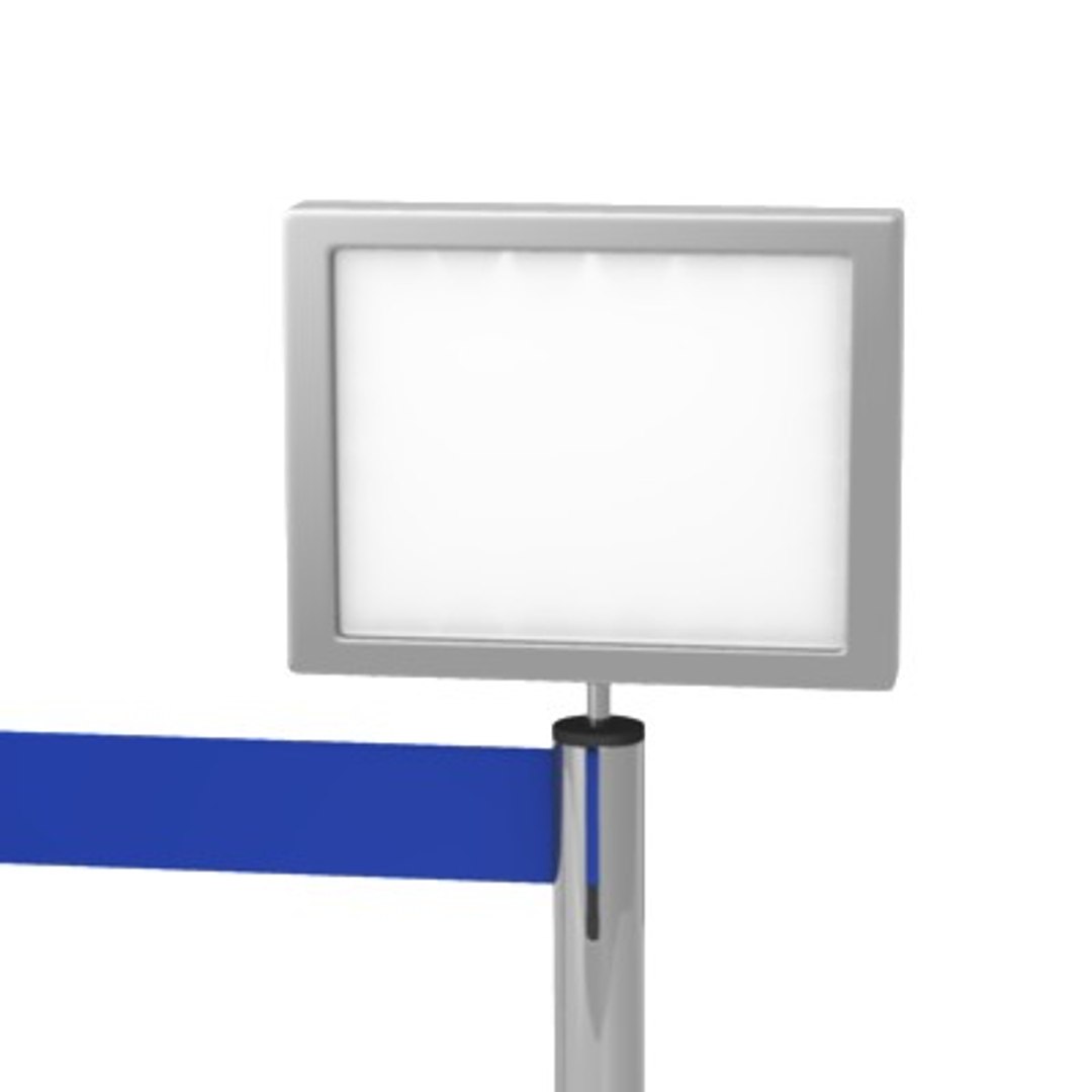 3d stand barriers model