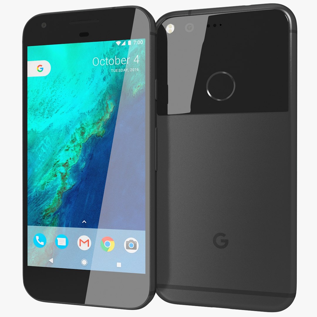 3d model realistic google pixel colors