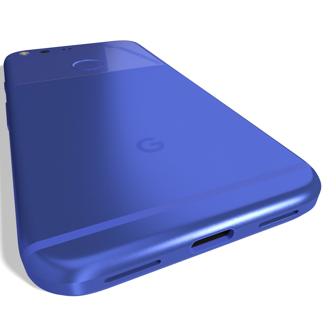 3d model realistic google pixel colors