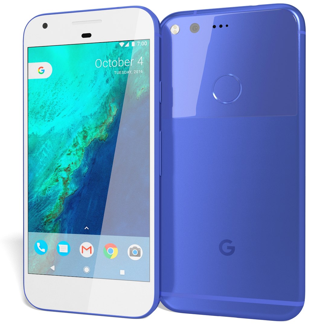 3d model realistic google pixel colors