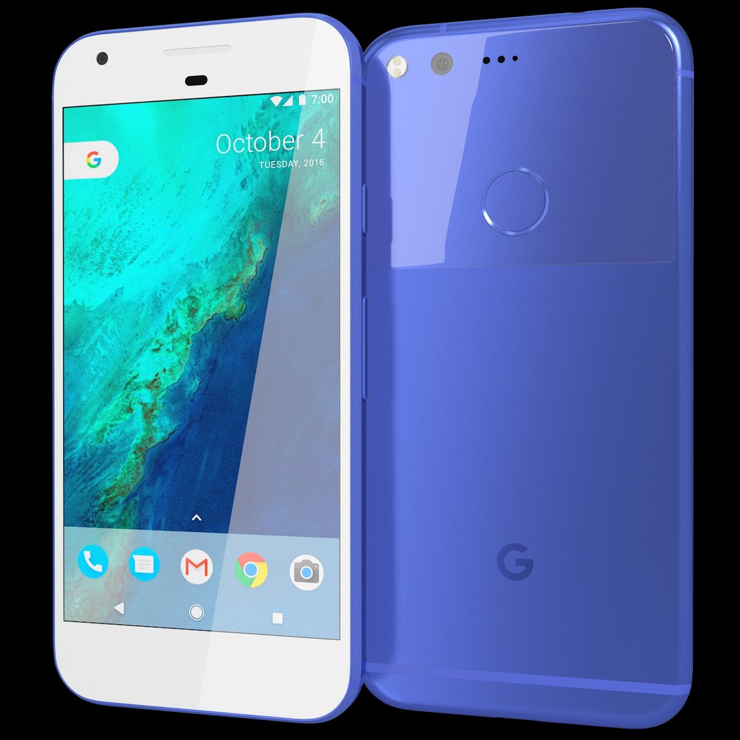 3d model realistic google pixel colors