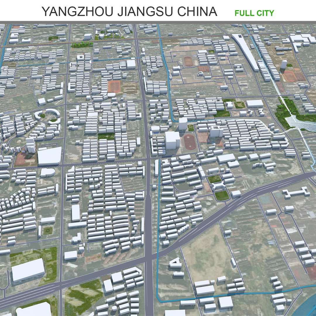3D Yangzhou Jiangsu China model - TurboSquid 2154928