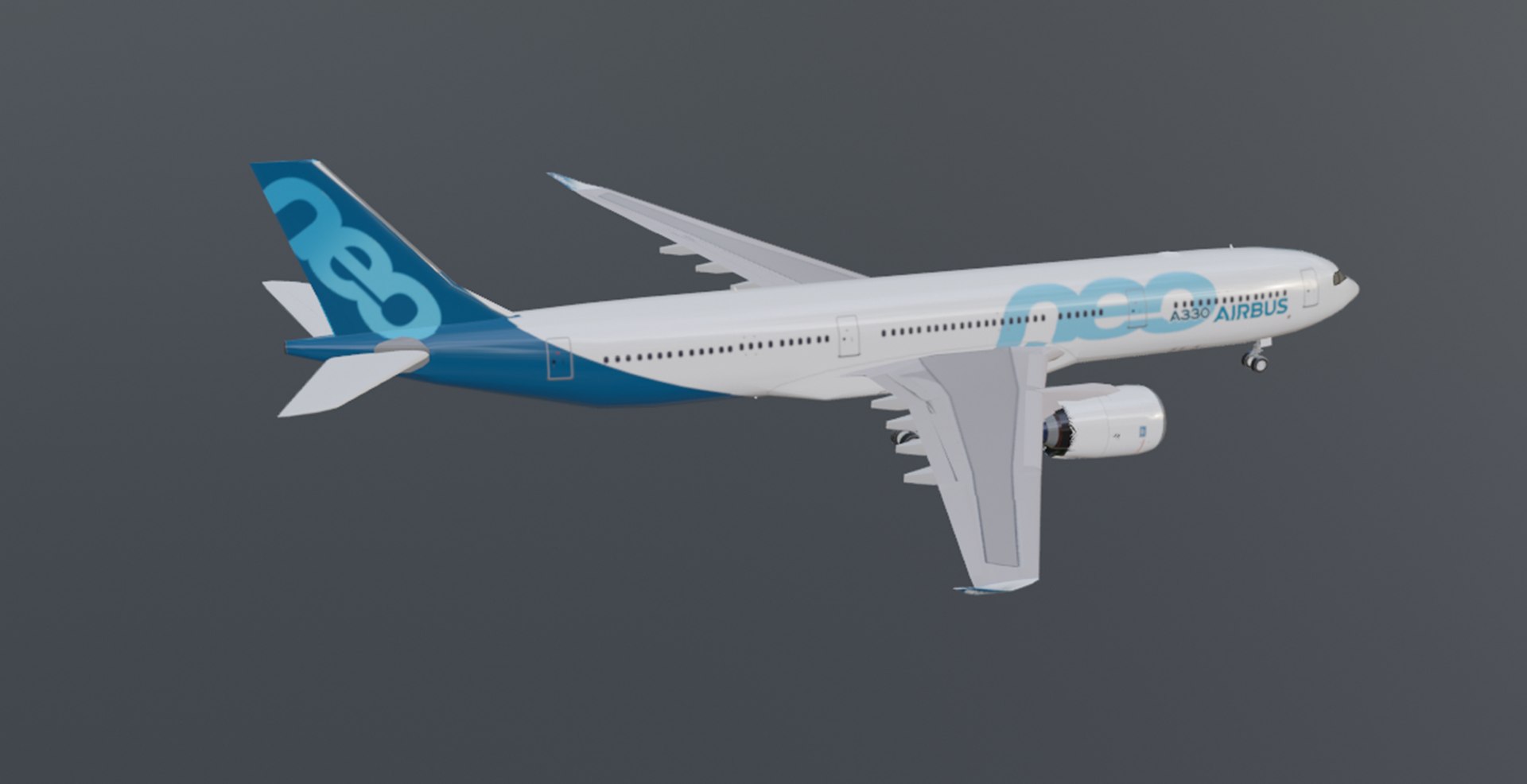 3D Model Airbus A330-900neo Airbus House Livery Low-poly 3D Mode ...
