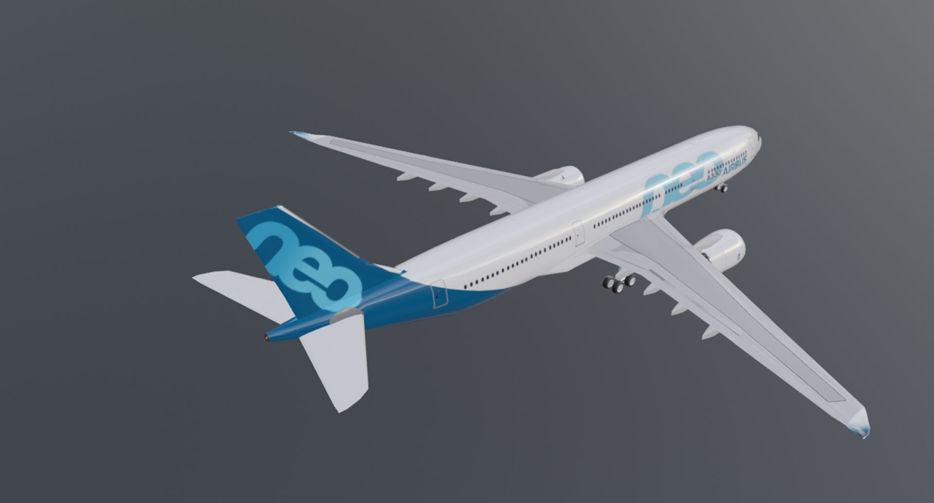 3D Model Airbus A330-900neo Airbus House Livery Low-poly 3D Mode ...