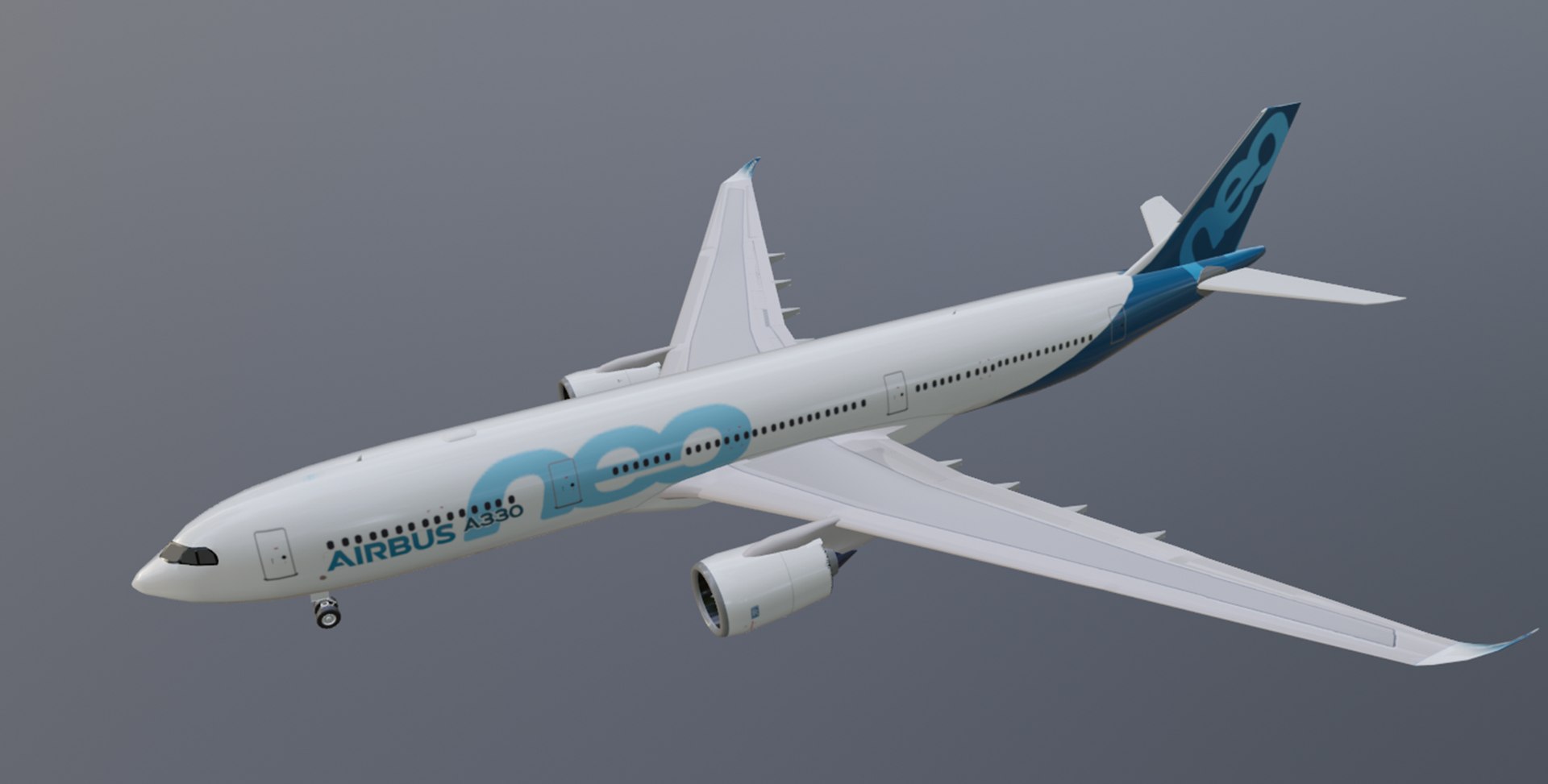 3D Model Airbus A330-900neo Airbus House Livery Low-poly 3D Mode ...